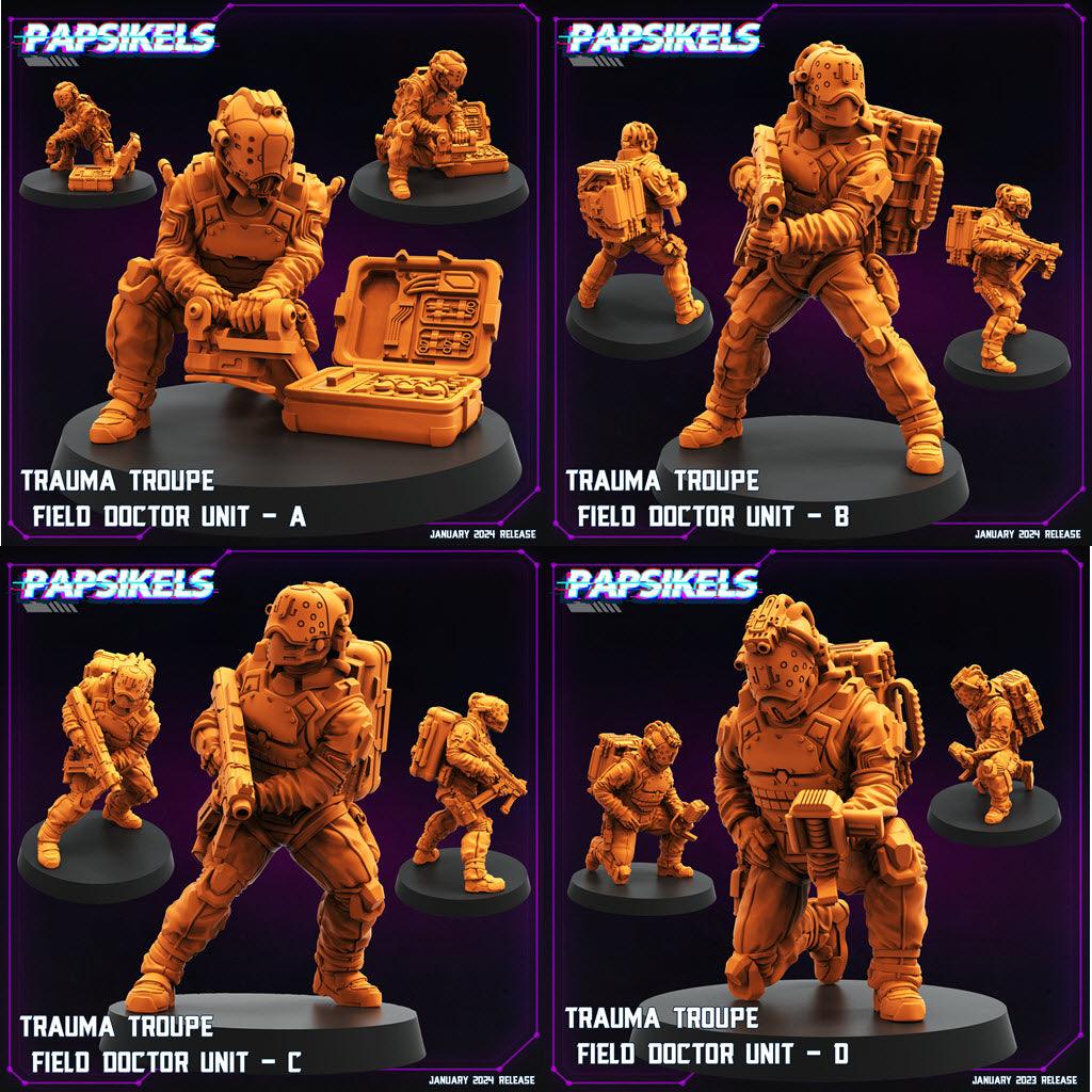 3D Printed Papsikels Trauma Troupe Field Doctor Unit Set January 2024 ...