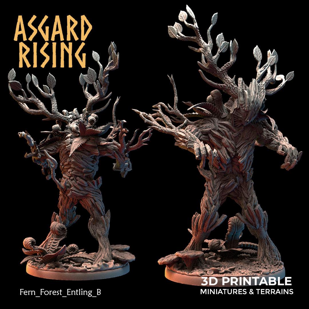 3D Printed Asgard Rising Fern Forest Entlings 28 32 mm Wargaming DnD ...