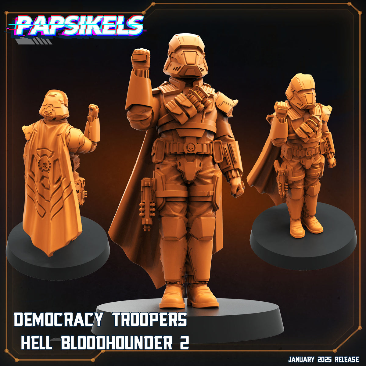 3D Printed Papsikels Democracy Trooper Hell Bloodhounders Set January ...
