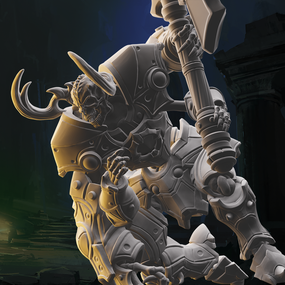 3D Printed Nafarrate Skeleton Guardian Skeletons Army 28mm 32mm D&D ...