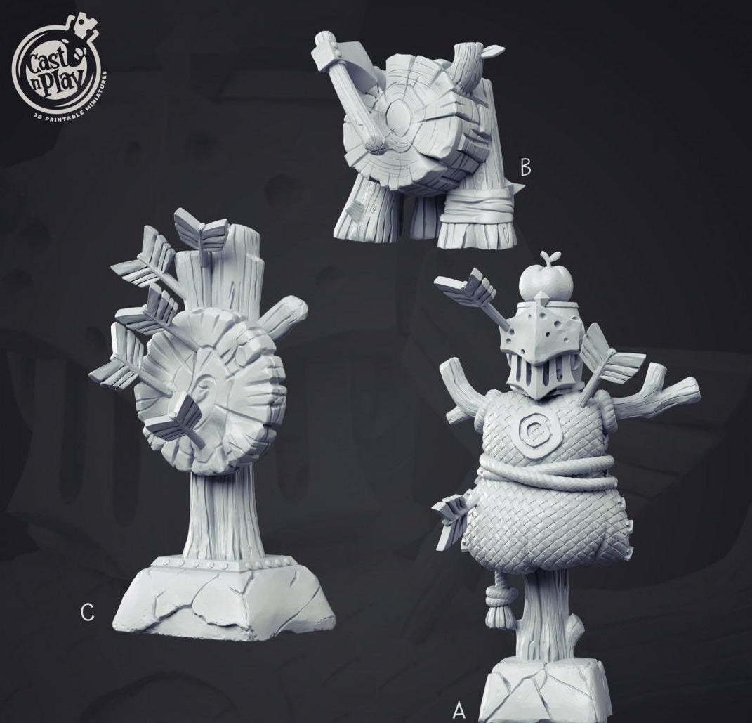 3D Printed Cast n Play Training Target Dummies 28mm 32mm D&D | D&D ...
