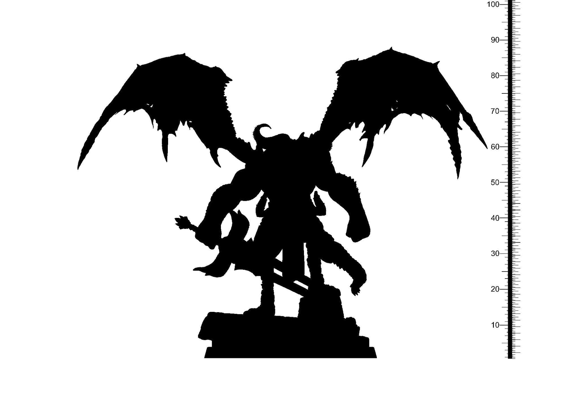 3D Printed Clay Cyanide Malacoda Dante's Inferno 28mm-32mm Ragnarok D&D ...