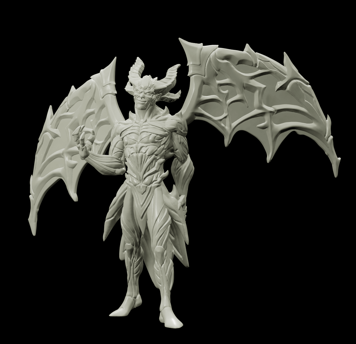 3D Printed Bestiary Vol. 4 Nafarrate - Chernobog Demon Fiend 32mm ...